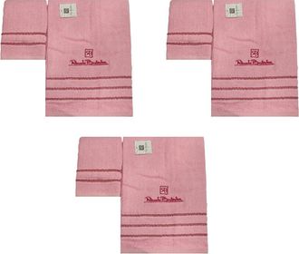 Renato Balestra 3 Sets von 2 Badet&uuml;chern (1 Gesicht und 1 Bidet) Rosa