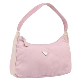 Prada Sac bandouli&egrave;re vintage en nylon Pre-owned - Femme - Pre-owned - Rose - Taille: ONE Size