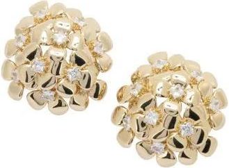 Self Portrait Ohrringe - Earrings With Golden Flowers - Gr. unisize - in Mehrfarbig - f&uuml;r Damen