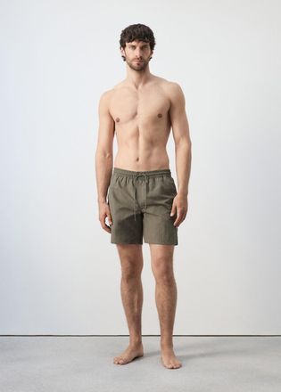 Mango Maillot de bain essentiel cordon kaki - Homme - XL - MANGO MAN