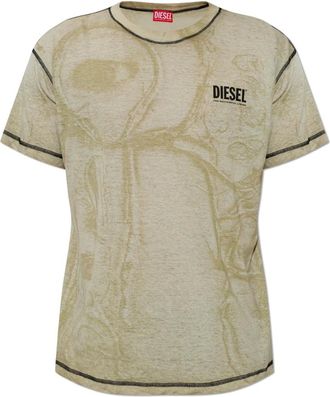 Diesel Homme, Tops, Vert, Taille: L T-Norm-V15 T-Shirt