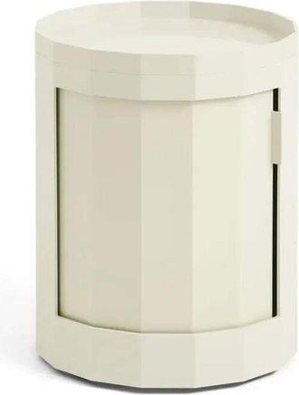 HAY [GEBRAUCHT] B-Ware Hay Facet Container Rollcontainer Aufbewahrung Niedrig Eggshell Mit F&uuml;&szlig;en Rollen
