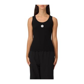 Kenzo Geripptes Strick-Tanktop - - Tops - Damen - Schwarzk - M