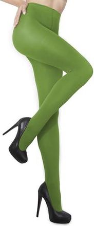 Sesto Senso Collants Femme Vert Opaque Lisse Microfibre 50 Den Vert Herbe 2 XS-S Vert Clair