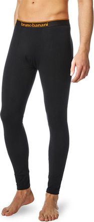 Bruno Banani Herren Lange Unterhose schwarz Baumwolle & Mix unifarben
