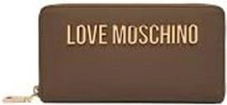 Love Moschino Femme, Accessoires, Brun, Taille: ONE Size Portefeuille zipp&eacute; avec porte-cartes et porte-monnaie