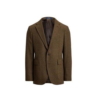 Polo Ralph Lauren Blazer pied-de-poule en laine m&eacute;lang&eacute;e