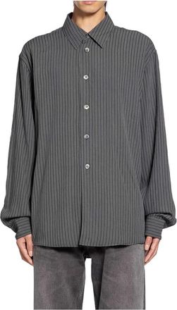 Our Legacy Homme, Chemises, Gris, Taille: XL Chemise &agrave; rayures c&eacute;r&eacute;monie