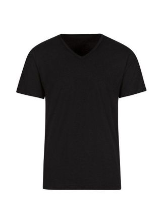 Trigema T-Shirt TRIGEMA T Shirt aus Biobaumwolle mit V-Ausschnitt (1-tlg)