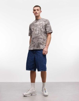 Carhartt Work in Progress Simple - Short - D&eacute;lavage moyen-Bleu