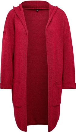 Mavi Hooded Cardigan; Rio red