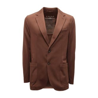 Circolo 1901 Piquet Jacke Ungef&uuml;ttert Modell Cn4224 - - Jackets - Herren - Braun - L