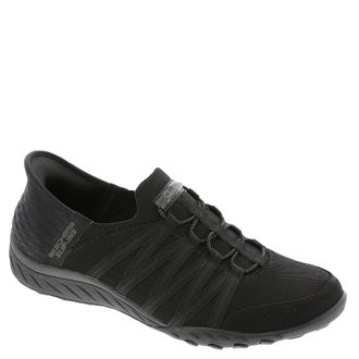 Skechers Damen Breathe Easy-Roll with Me Sneaker, Schwarz, 36 EU Weit