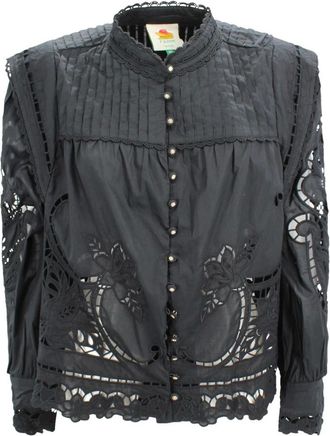 Farm Rio Farm Rio, Femme, Blouses et Chemises, Noir, Taille: 38 FR Chemises