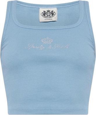 Sporty & Rich Top Sporty and Rich x Juicy - - Tops - Damen - Blau - M