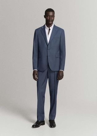 Mango Veste de costume London regular-fit bleu indigo - Homme - 46 - MANGO MAN