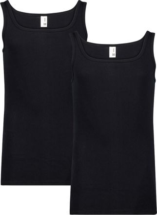 Adamo Herren Feinripp Unterhemd 2er Pack &Uuml;bergr&ouml;&szlig;en 2XL-8XL, Gr&ouml;&szlig;e:14, Farbe:Schwarz