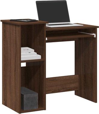 vidaXL Bureau et &eacute;tag&egrave;res ch&ecirc;ne marron 84x40x78 cm bois ding&eacute;nierie - Vidaxl