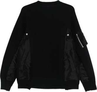 sacai pocket-detail sweatshirt - Schwarz
