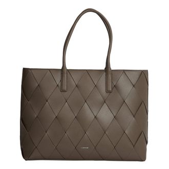 Calvin Klein Femme, Sacs, Brun, Taille: ONE Size Braided Look Shopper Bag