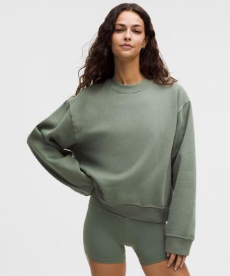 lululemon Womens Steady State Crew - Gr&ouml;&szlig;e XL in Willow Leaf
