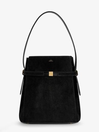 Toteme Belted suede bucket bag - TOTEME - gender_Woman