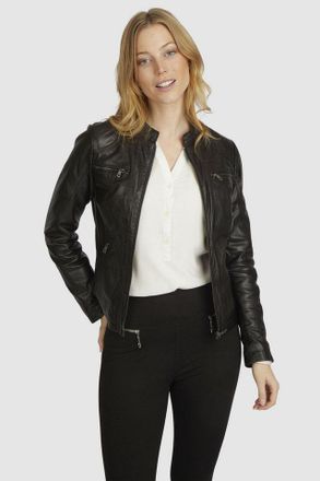 Bugatti Lederjacke BULady-128 (1-St) aus hochwertigem Leder