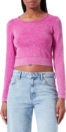 Fila Radnor Seamless Cropped Longsleeve-Wild Aster-M/L
