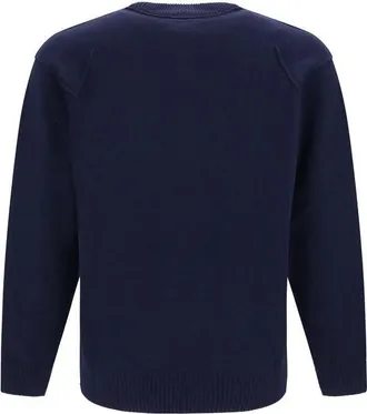 C.P. Company GRS Merino Wool Crewneck Sweater - Navy