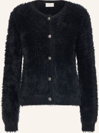 Milano Milano Italy Strickjacke Mit Schmucksteinen schwarz