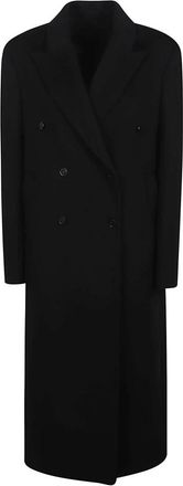 Loulou Studio Femme, Manteaux, Noir, Taille: 34 FR Rosco Double-Breasted Coat
