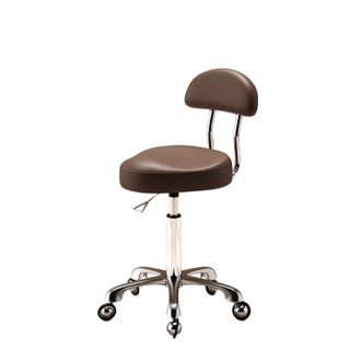 Generic Sattelstuhl mit R&uuml;ckenlehne, ergonomischer Sattelhocker, drehbarer, Verstellbarer Arbeitsstuhl, geeignet for Sch&ouml;nheitssalons und Heimb&uuml;ros(Color-2)