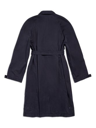 Balenciaga Deconstructed Cotton Coat - Navy
