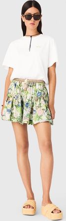 Maje Gemusterter Rock Mit Volants - Carte Postale Print - Maje