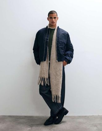 Asos Bomberjacke in Marine-Marineblau