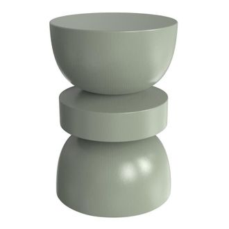 Vente-Unique Table dappoint en m&eacute;tal - Kaki - TUVAMI