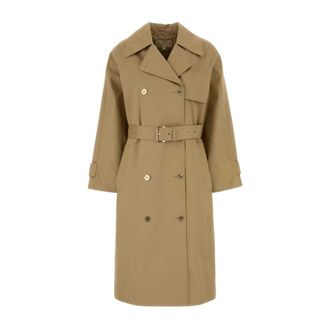 Michael Kors Femme, Manteaux, Beige, Taille: 36 FR Trench-coat en coton