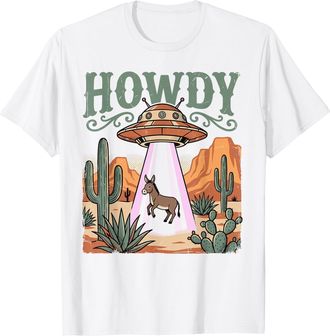 Image UFO Howdy Desert Donkey (2) T-Shirt
