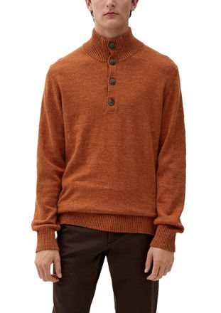 s.Oliver S. Oliver, Herren Troyer Pullover Sweater Feinstrick Terracotta XXL