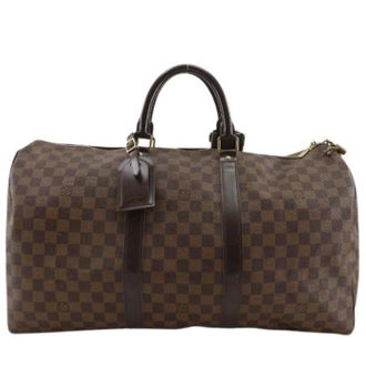 Louis Vuitton unisex, Pre-owned, Brun, Taille: ONE Size Pre-owned Keepall 50 Damier Boston Bag