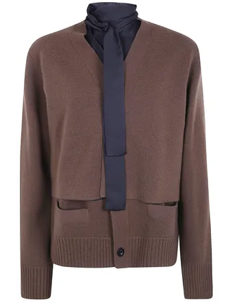 sacai Sweater Wool Knit Costruzione Autunno Inverno