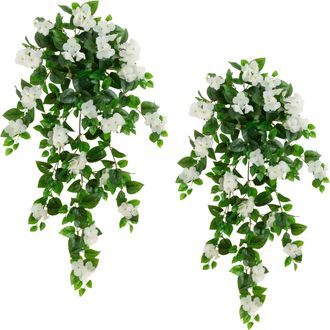 Nearly Natural 104,1 cm UV-best&auml;ndige k&uuml;nstliche Hortensien H&auml;ngepflanze (Indoor/Outdoor) - 2 St&uuml;ck