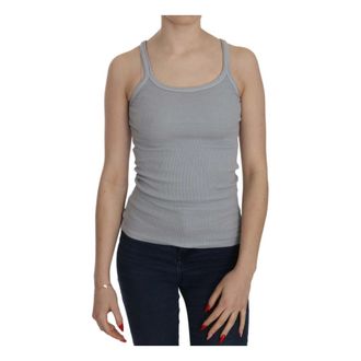 Pink Memories Femme, Tops, Gris, Taille: 40 FR Chemisier sans manches en coton gris clair