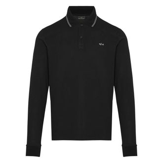 Paul & Shark Baumwoll-Polohemd mit gesticktem Logo - - Tops - Herren - Schwarzk - S