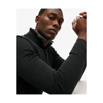 Superdry Pull &agrave; demi-zip en coton Essentials