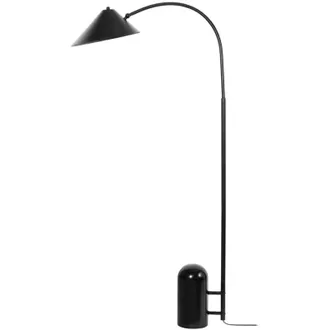 Lucande [GEBRAUCHT] B-Ware Lucande Stehleuchte Lampe Alviero Schwarz Metall Marmor 157 Cm