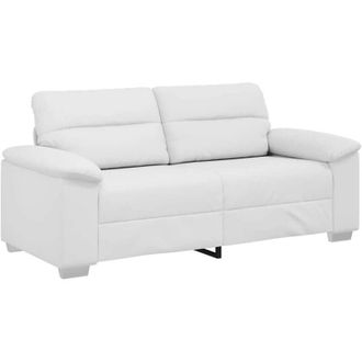 vidaXL 2-Sitzer-Sofa Wei&szlig; 140 cm Kunstleder vidaXL