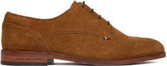 Tommy Hilfiger Halbschuhe Hilfiger Suede Dress Shoe FM0FM05776 Braun