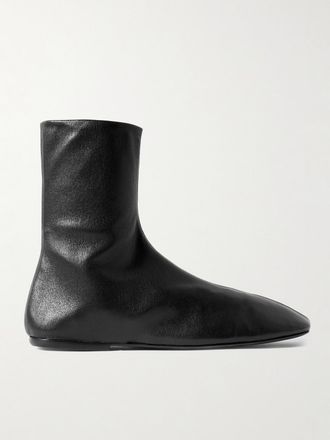 Dries Van Noten Bottines En Cuir - Noir