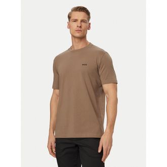 HUGO BOSS T-Shirt 50506373 Khakifarben Regular Fit